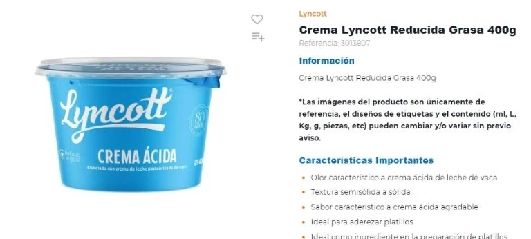 ¿Qué tan buena es la crema Lyncott baja en grasa que Chedraui tiene ...
